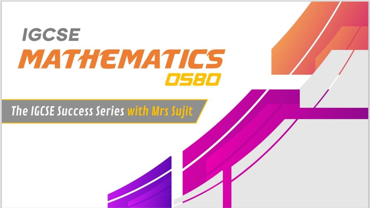 Mathematics Igcse 0580 Stageo