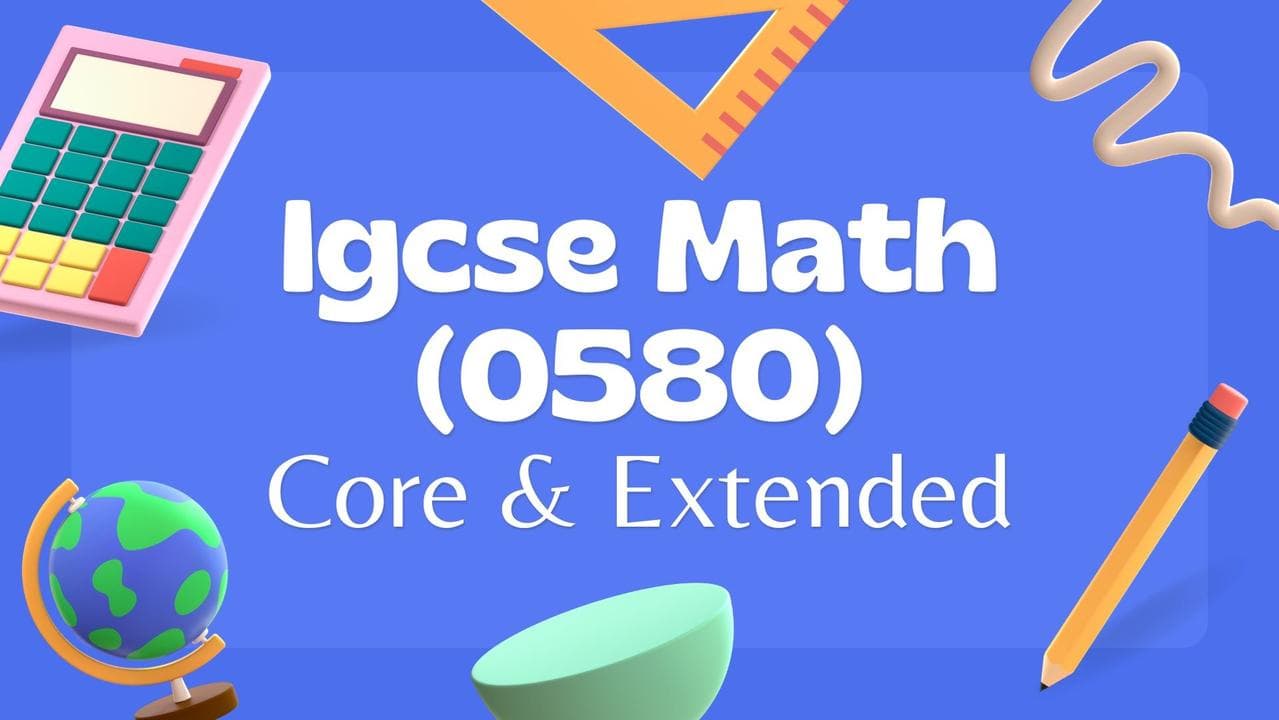 Igcse Core And Extended Mathematics 0580 Stageo